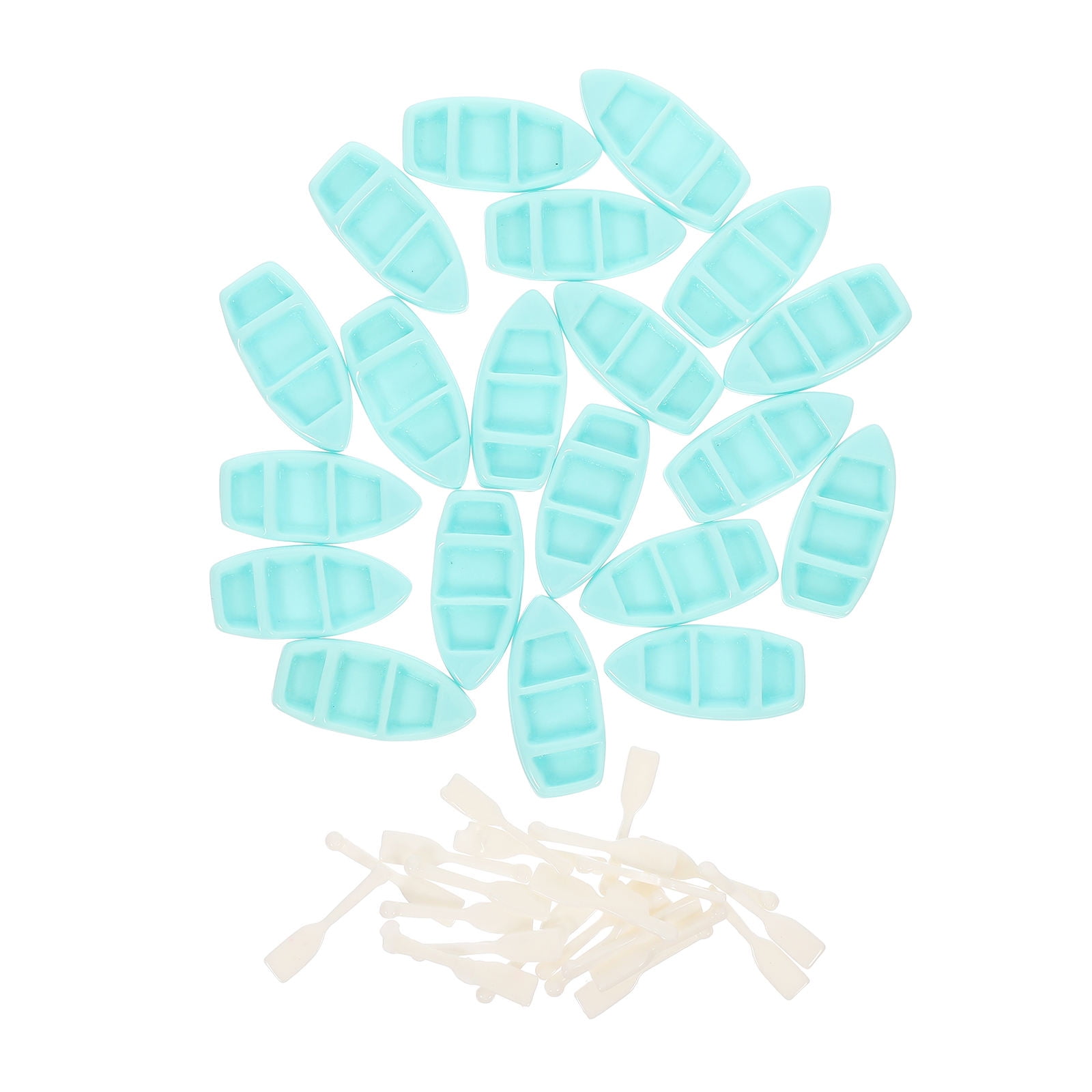 Worgeous Miniature Rowboat 20 Set Dollhouse Mini Rowboat Little Resin ...