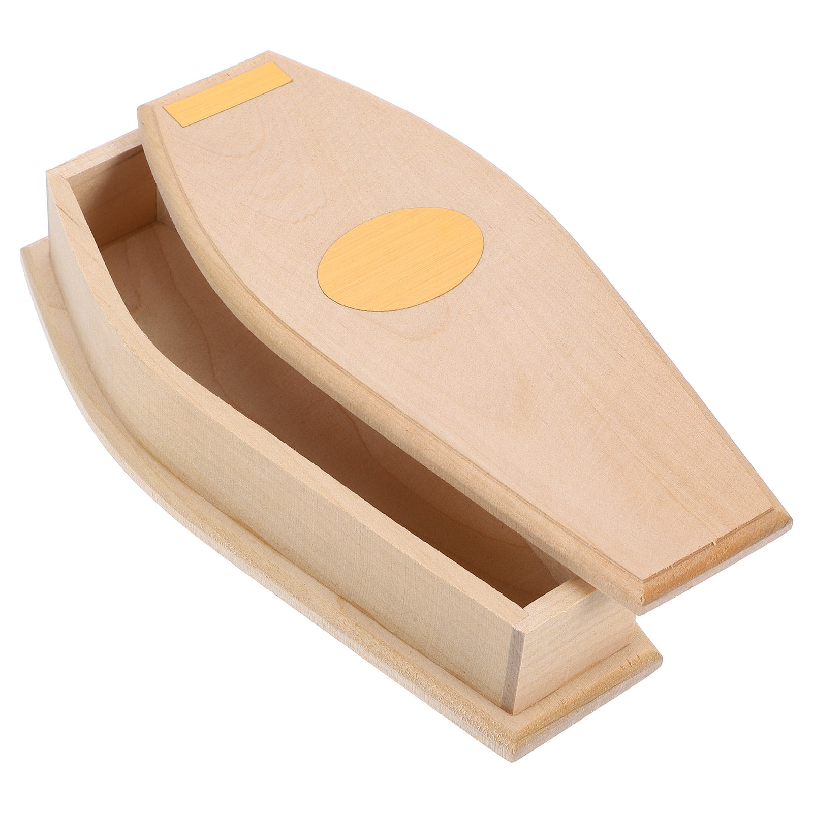 Worgeous Miniature Wooden Coffin for Dollhouse Unpainted DIY Halloween ...
