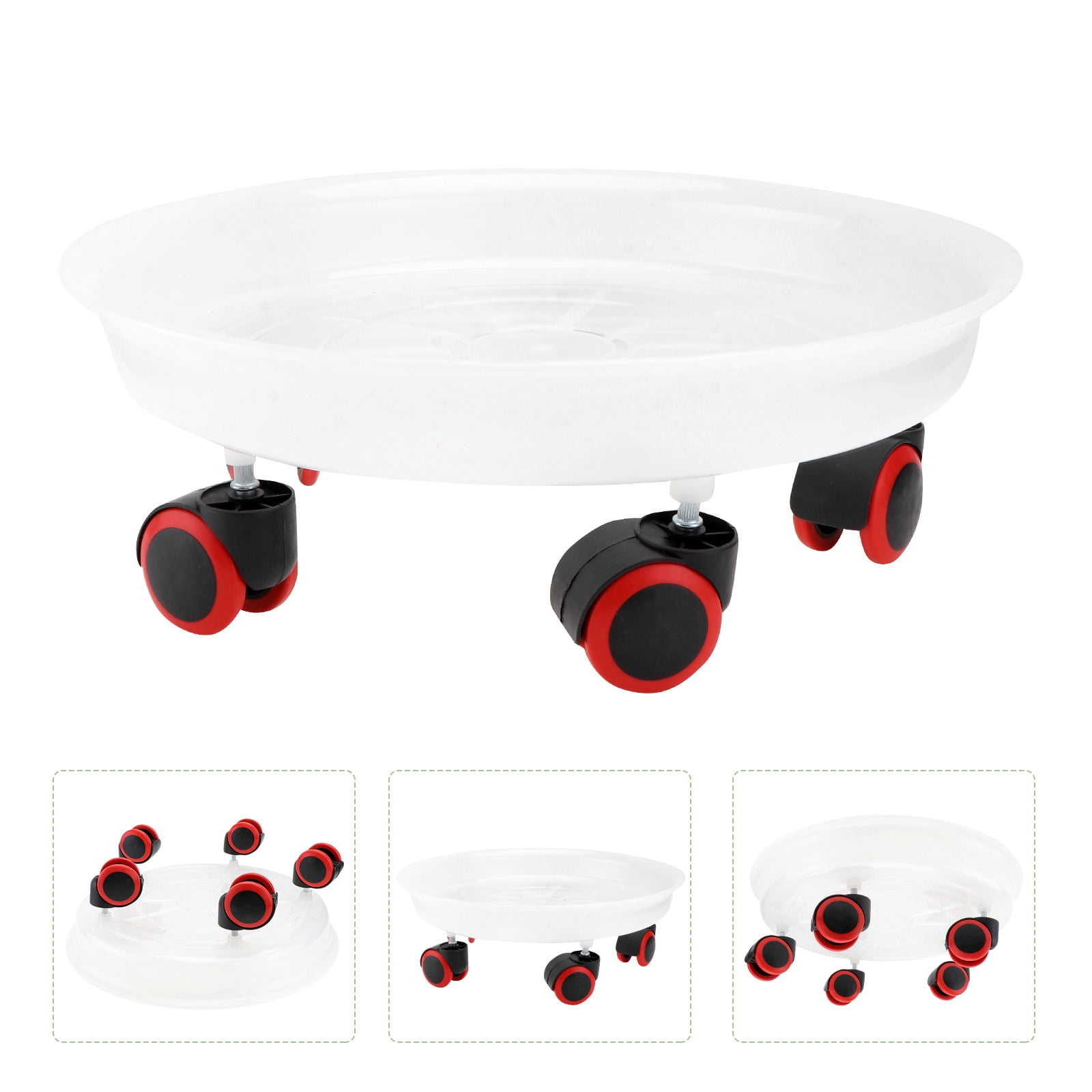 Worgeous Mobile Planter Tray Flower Pots Indoor Dishes to Catch Water ...