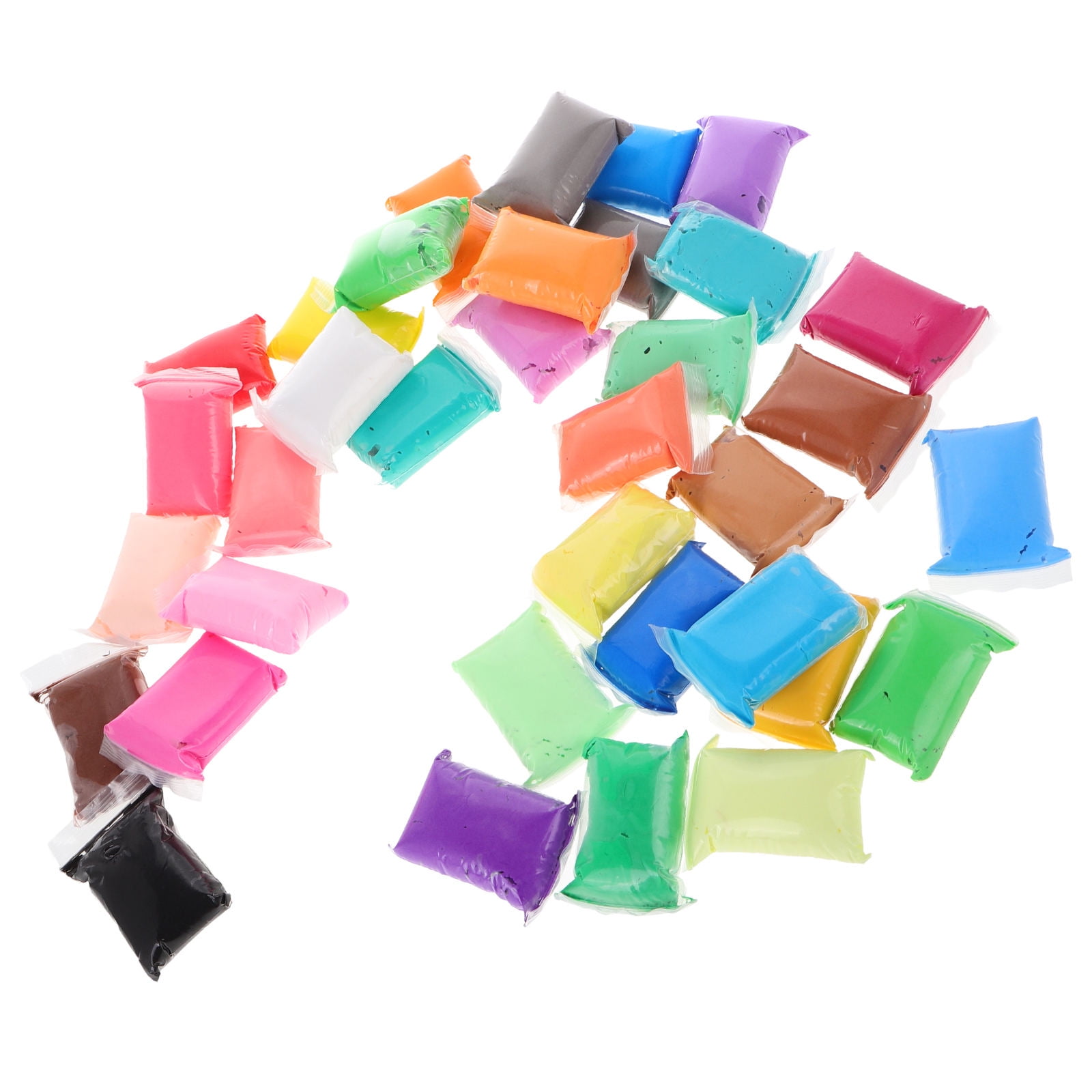 Worgeous Modeling Clay Kit 36 Dry Ultra Light Soft and Stretchy DIY ...