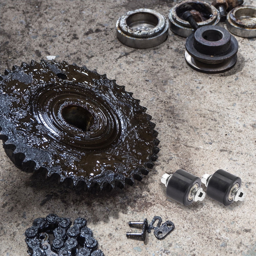 Worgeous Motorcycle Chain Tensioner Roller Wheel in Black for Proper ...