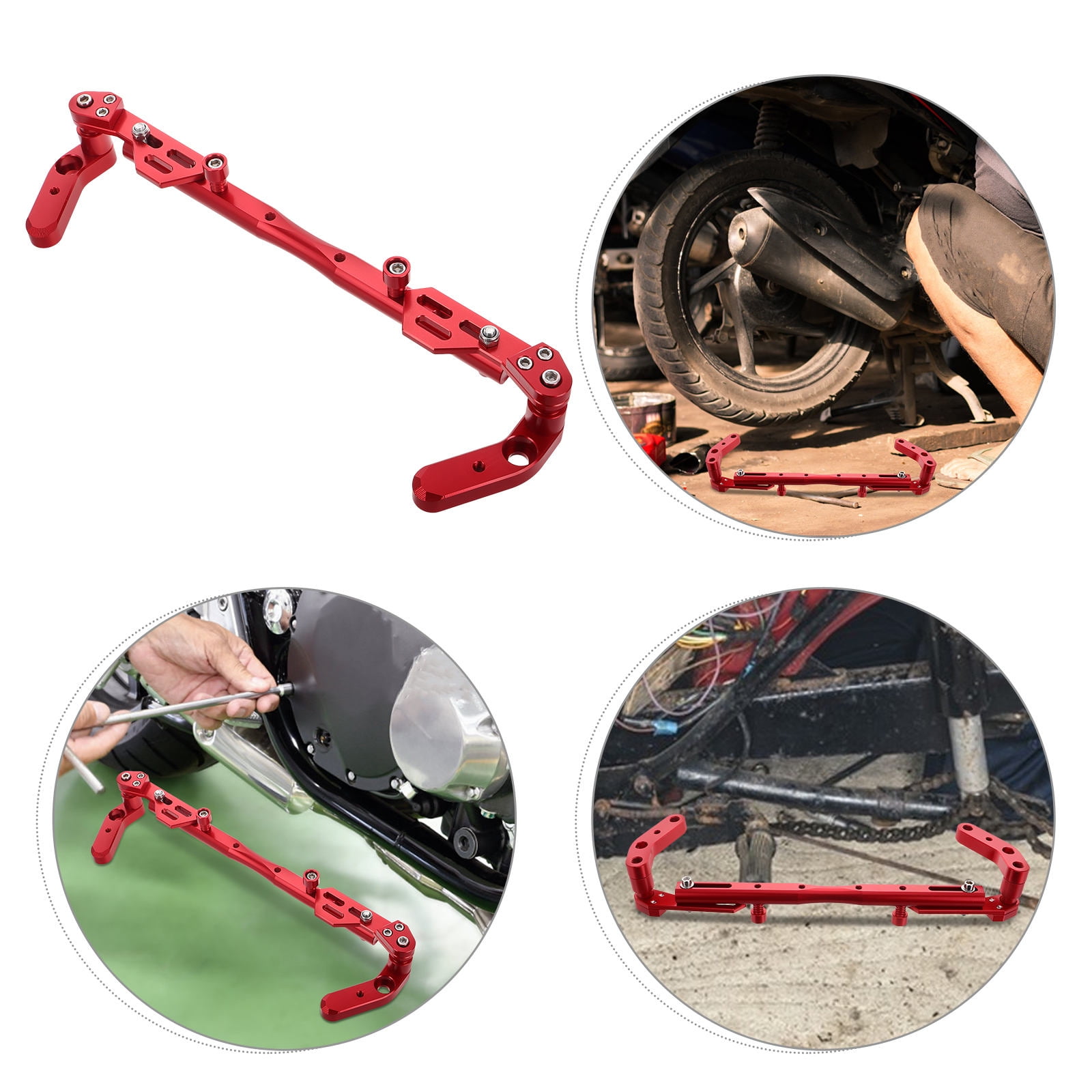 Worgeous Motorcycle Handlebar Extension Bar with Screws Aluminum Alloy ...