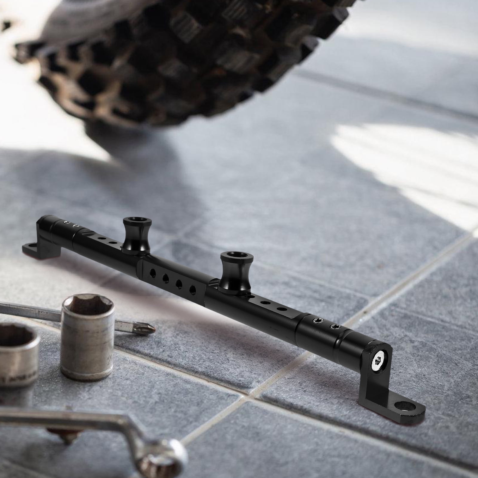Worgeous Motorcycle Handlebar Reinforcement Adjustable Balance Black ...