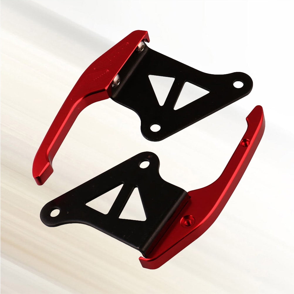 Raindrops Motorcycle Rear Passenger Grab Handle Red Aluminum Alloy 1 ...