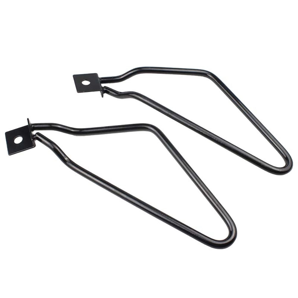 Worgeous Motorcycle Side Bag Rack Handlebar Motorbike Brackets Black ...