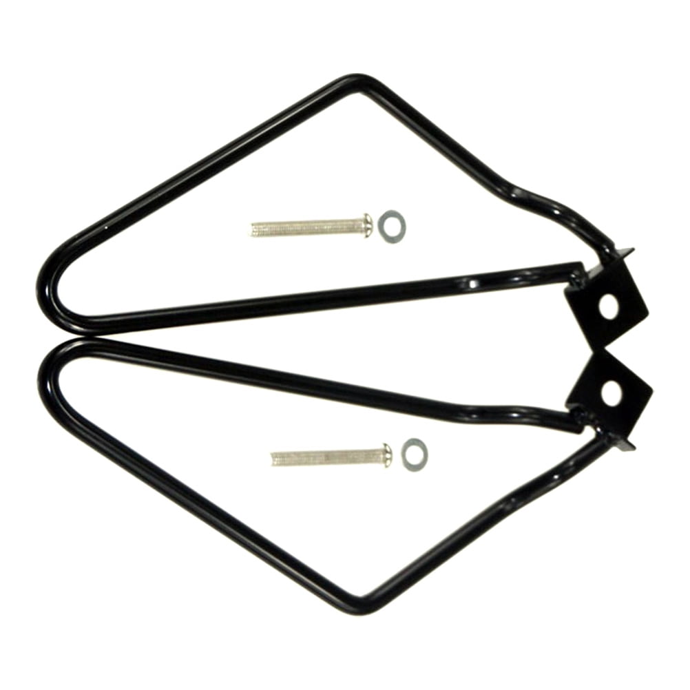 Worgeous Motorcycle Side Bag Rack Saddle Saddlebag Brackets Bike Black ...