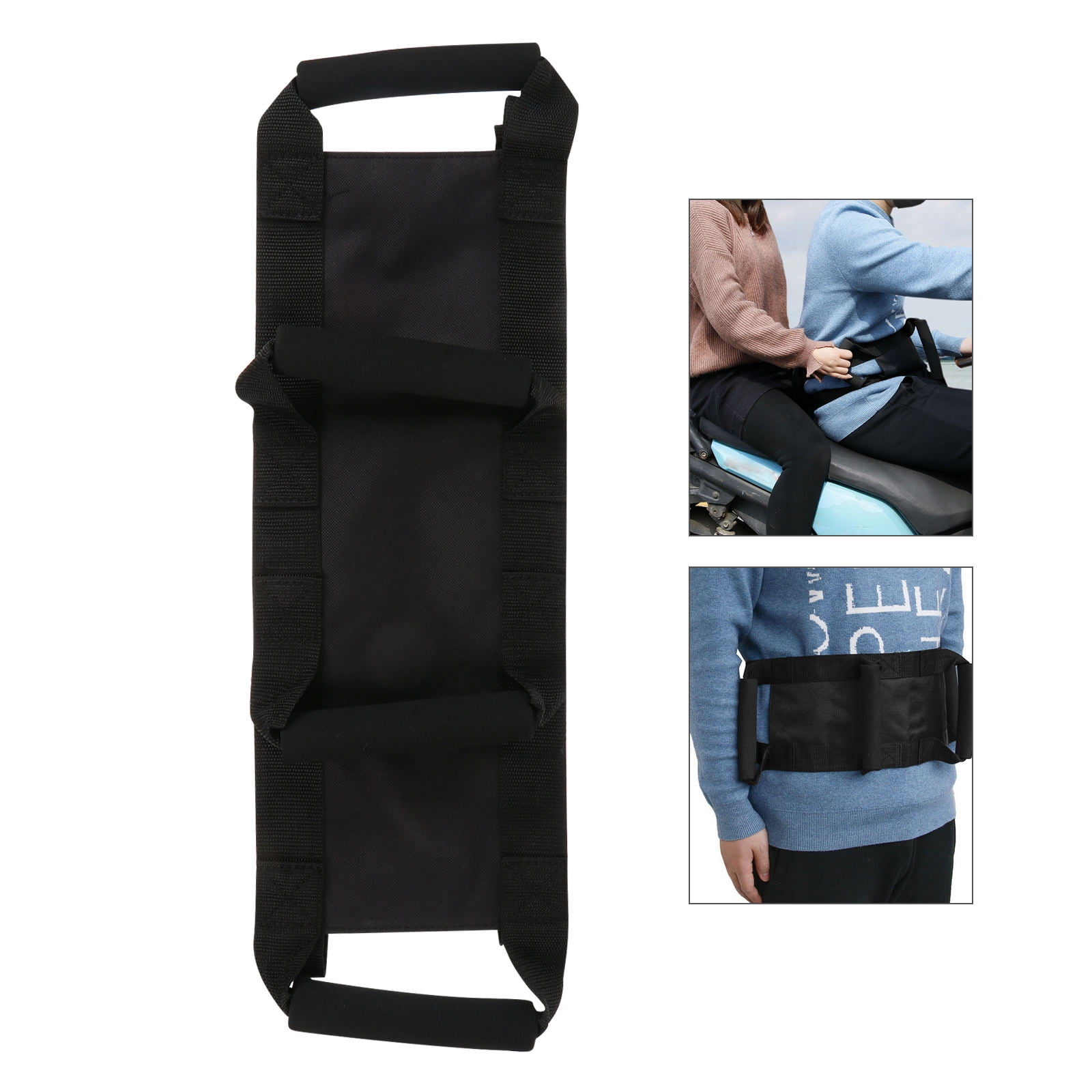 Worgeous Adult Motorcycle Safety Belt Black Reduce Sudden Back Movement ...
