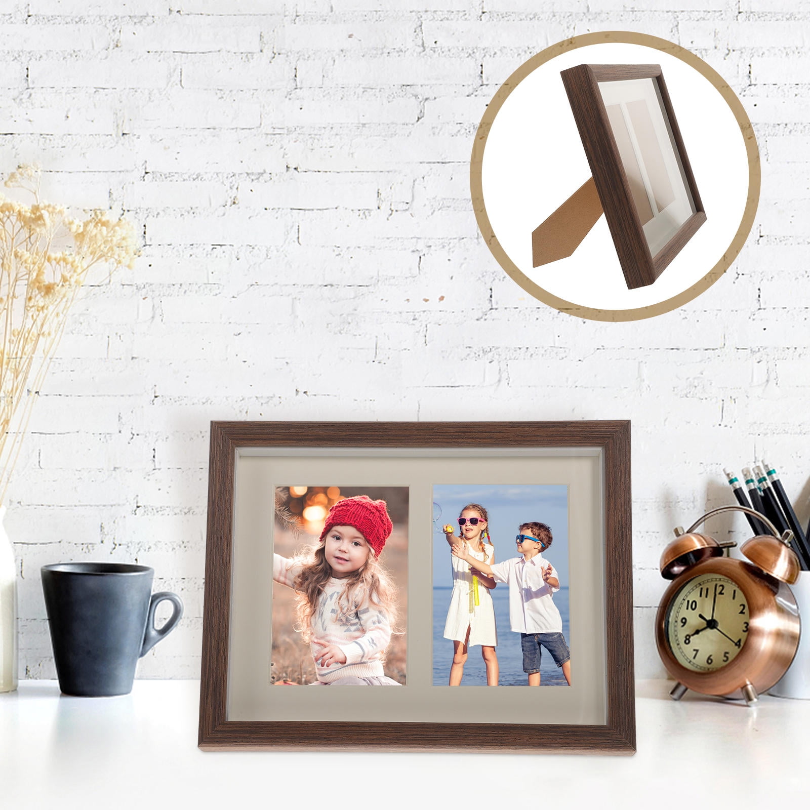 Worgeous Multi PE Picture Frame for Placing Pictures on Desk or Wall ...