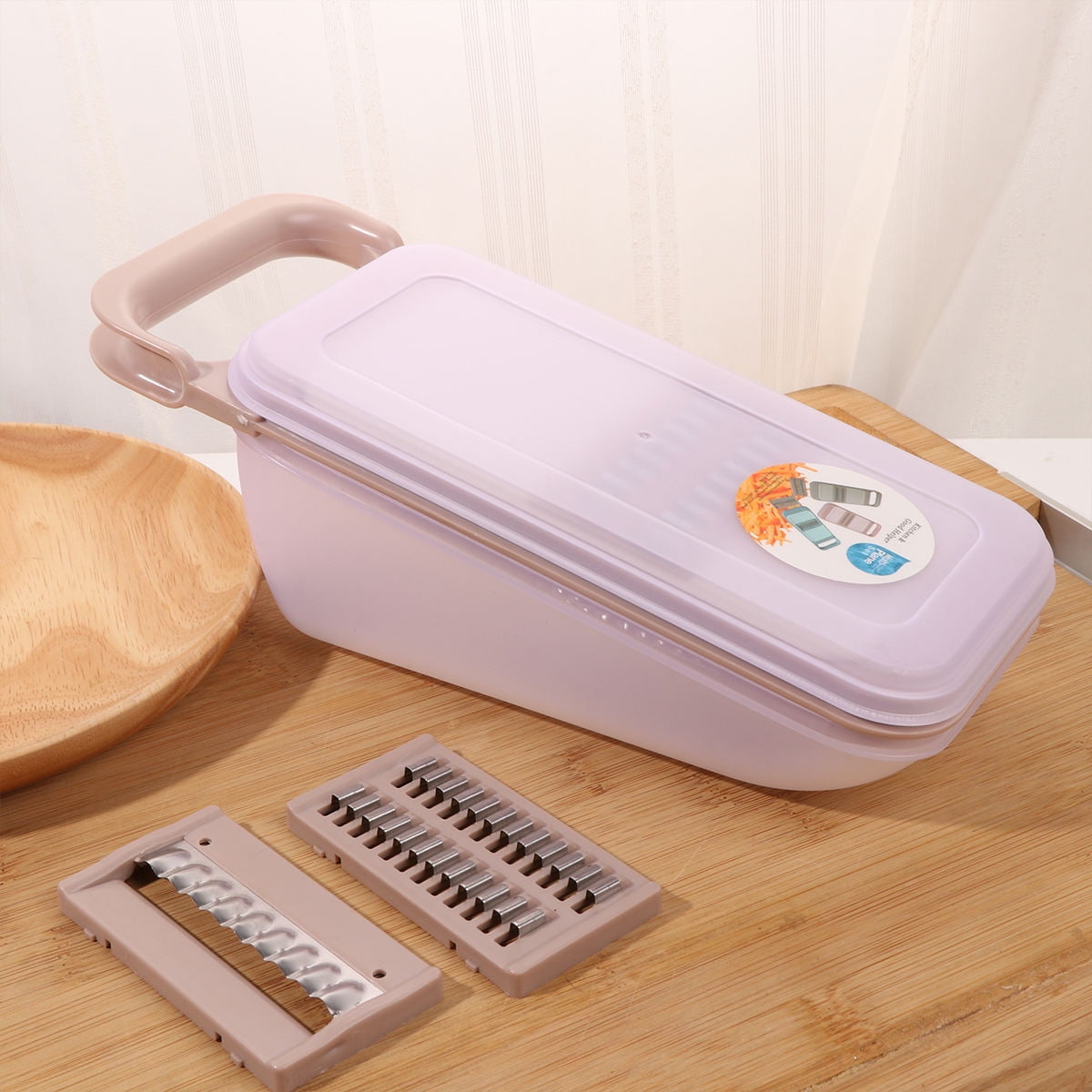 Worgeous Multi-function Grater Veggie Slicer Handheld Vegetable Khaki ...