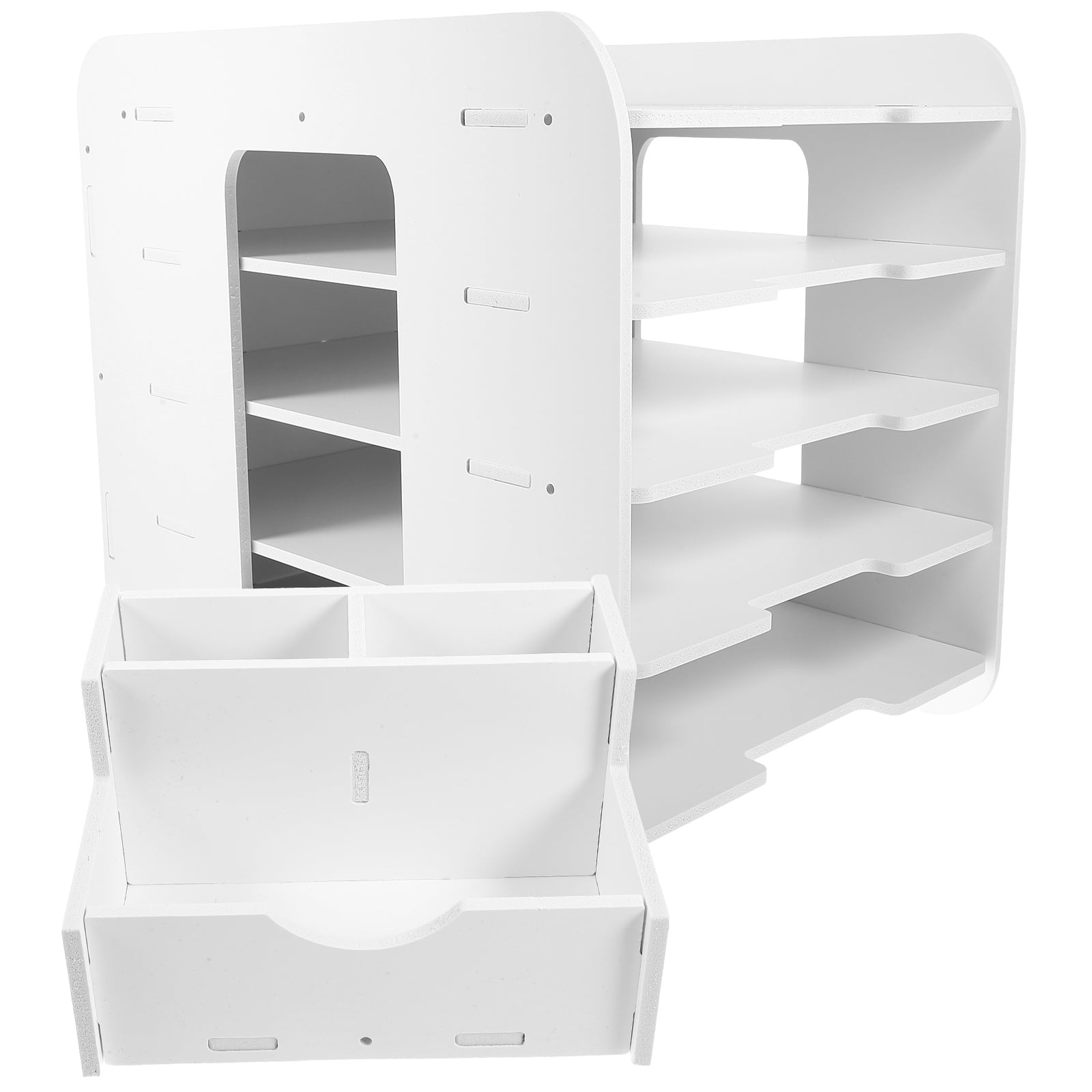Worgeous Multi-tiered Paper Magazine Storage Holder Receipts Container ...