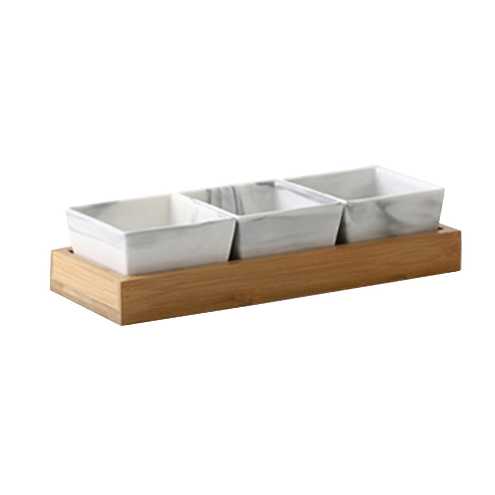 Worgeous Nordic Ceramic Marble Fruit Plate Creative Candy Dish Dried ...