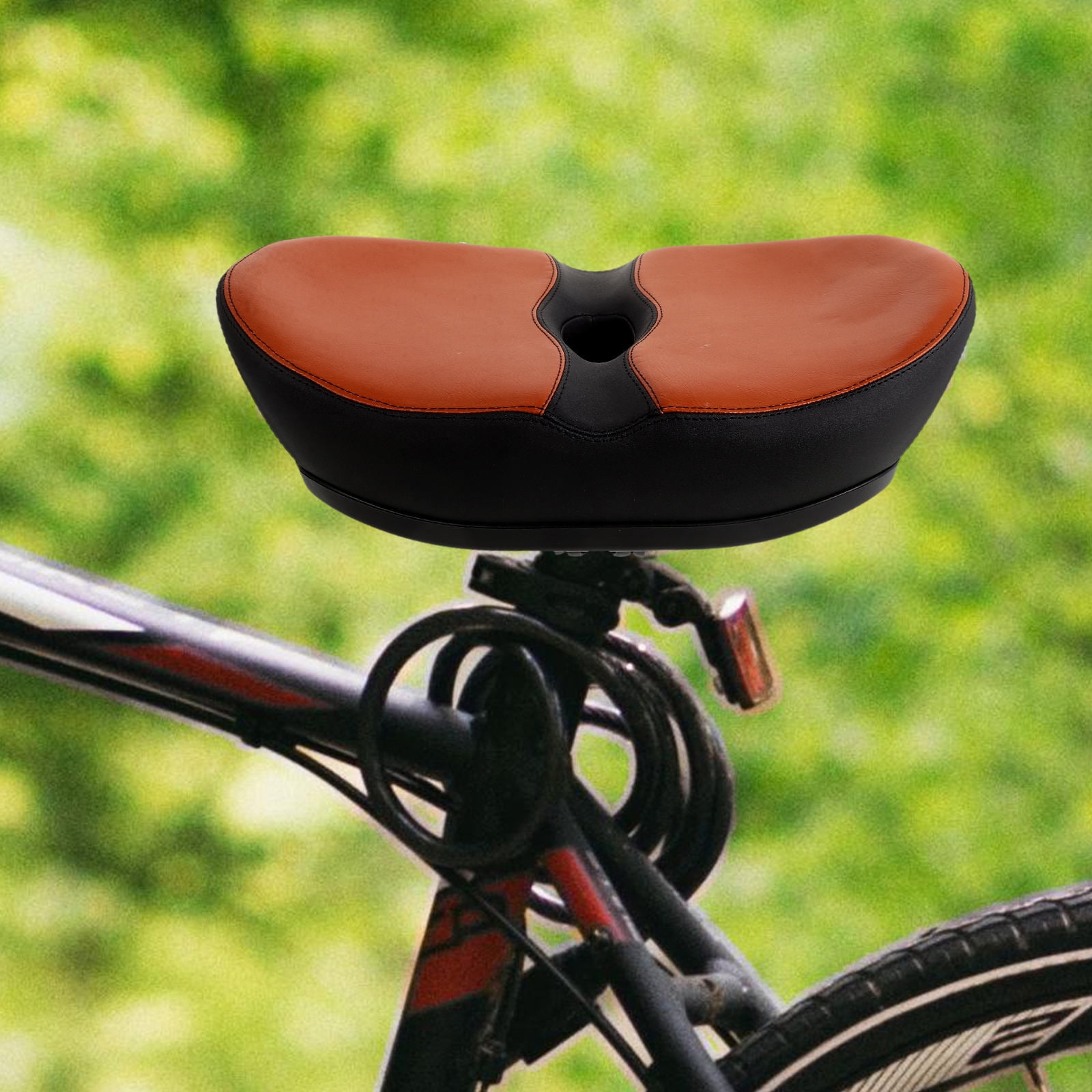 Worgeous Noseless Bike Seat Cushions Wide Bicycle Saddle Comfort Bike ...
