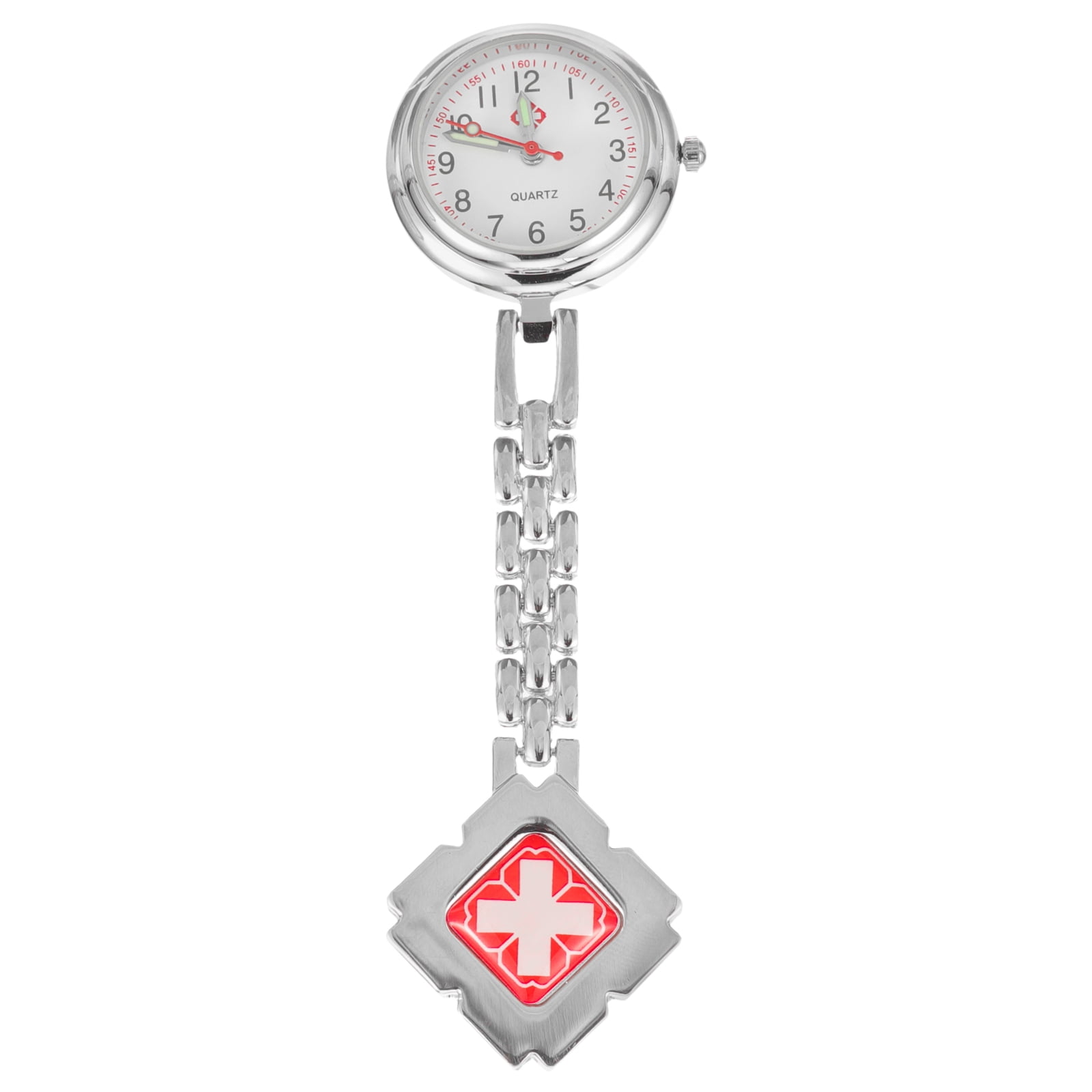 Worgeous Nurse Pin Watch Diamond-shaped Metal Brand Hospital Hanging ...