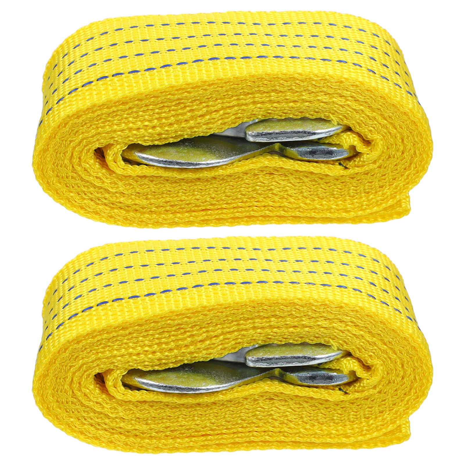 Worgeous Nylon Heavy Duty Tow Rope Kit with Hooks for Car Use Yellow ...