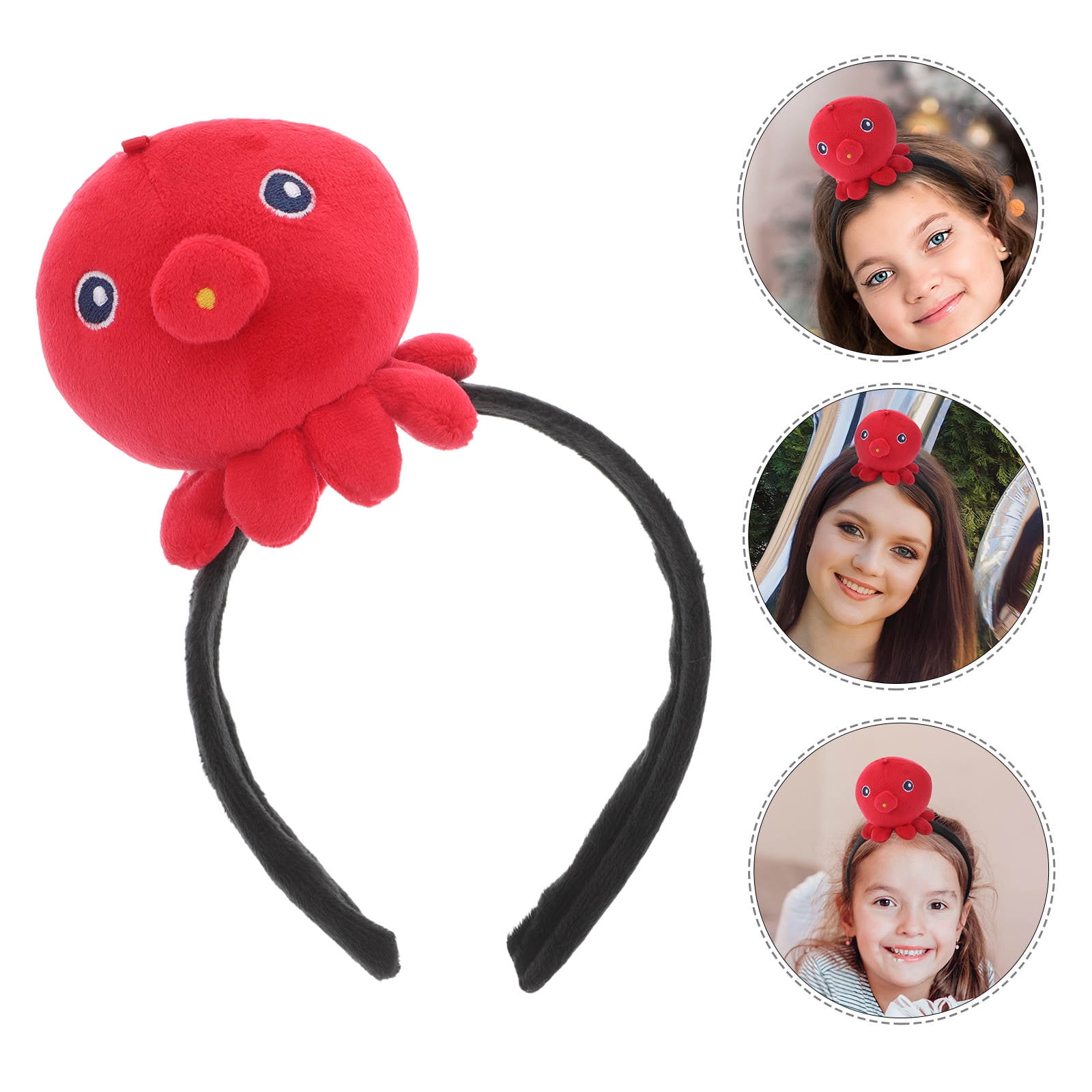 Worgeous Octopus Headband Underwater Party Hat Marine Animal Plush Hair ...