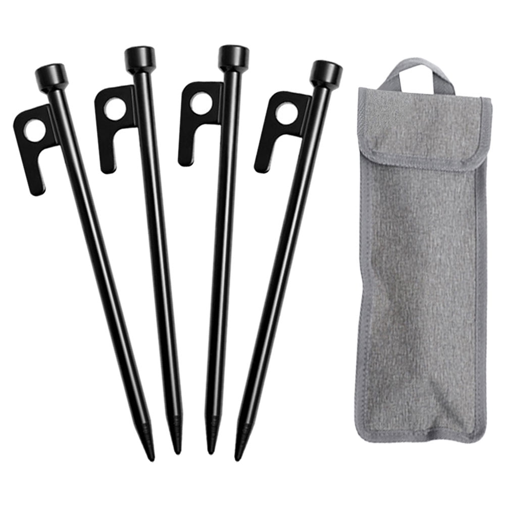 Worgeous Outdoor Activities Metal Tent Pegs 1Set 4Pcs 25x0.6in for ...