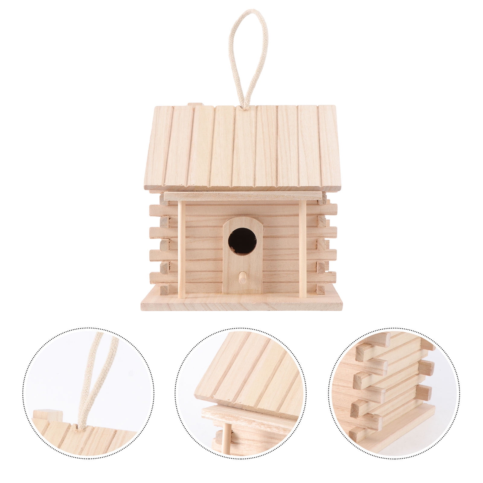 Worgeous Outdoor Birds Hut Outdoors Garden House Decoration Cage Beige ...