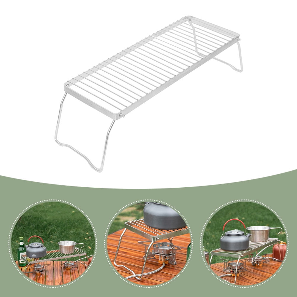 Worgeous Outdoor Camping Barbecue Rack Mini Pot Support Barbecue Wire ...