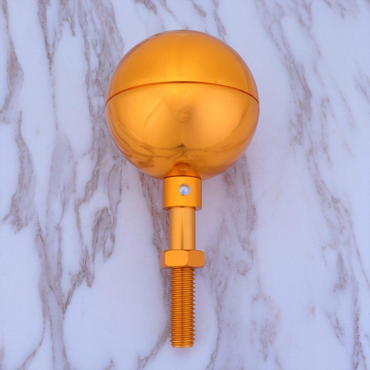 Worgeous Outdoor Flagpole Ornament Gold Anodized Finish Ball ...