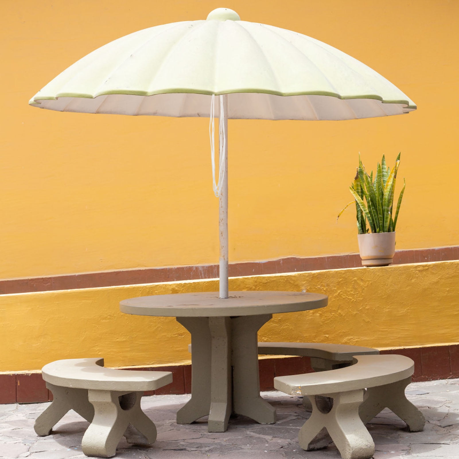 Worgeous Garden Umbrella Replacement For Hiking White Nylon 1Pcs ...