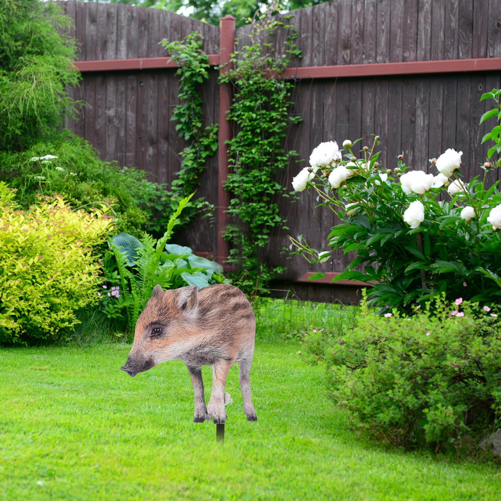 Worgeous Outdoor Pig Yard Sign Stake Lifelike Garden Pig Stake Acrylic ...