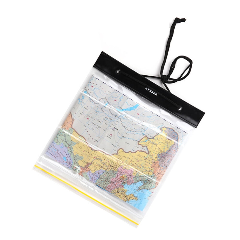Raindrops Camping Map Bag Map Bag White Plastic 1Pcs - Walmart.com