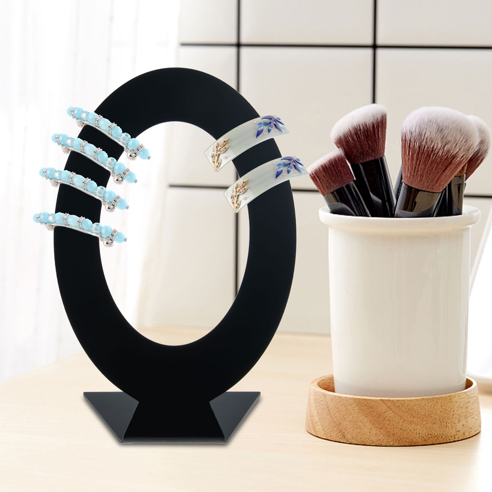 Worgeous Oval Hair Clip Display Stand for Accessories Storage Made of ...
