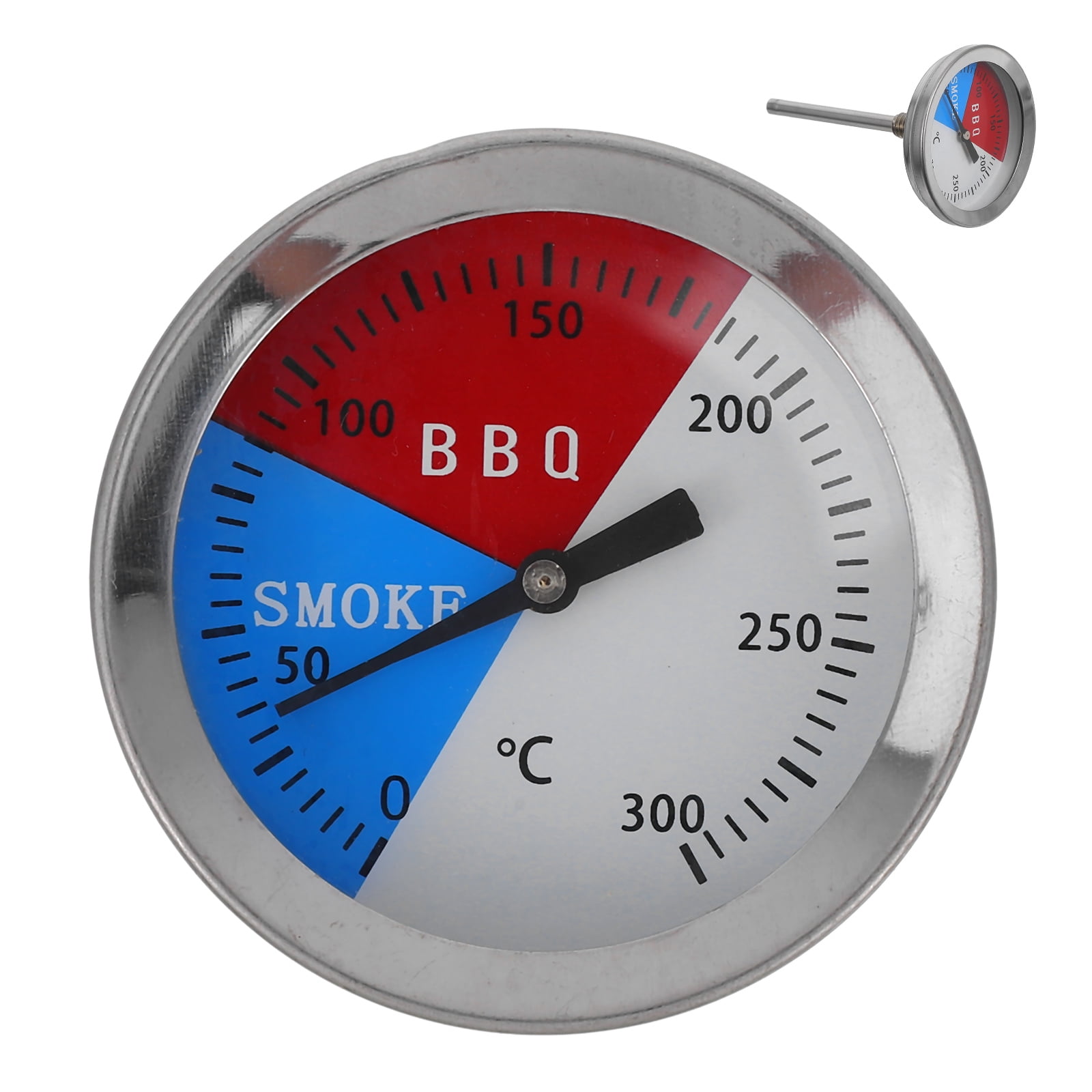 300 Degree Stainless Steel BBQ Thermometer Accurate Cooking Gauge for ...