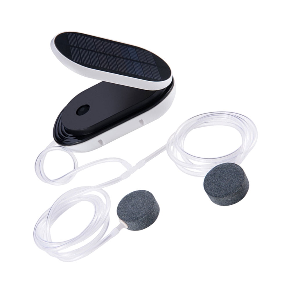 Worgeous Oxygen Pump Portable Air Mini Pond Solar Fish Tank Child White ...