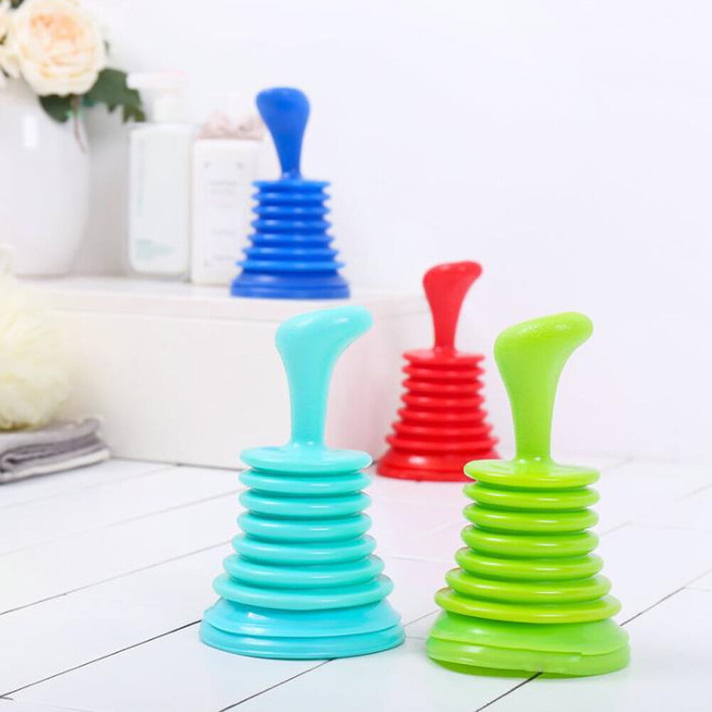 Raindrops Mini Plunger For Sink Drain PVC 3Pcs 6.9In Kitchen Use ...