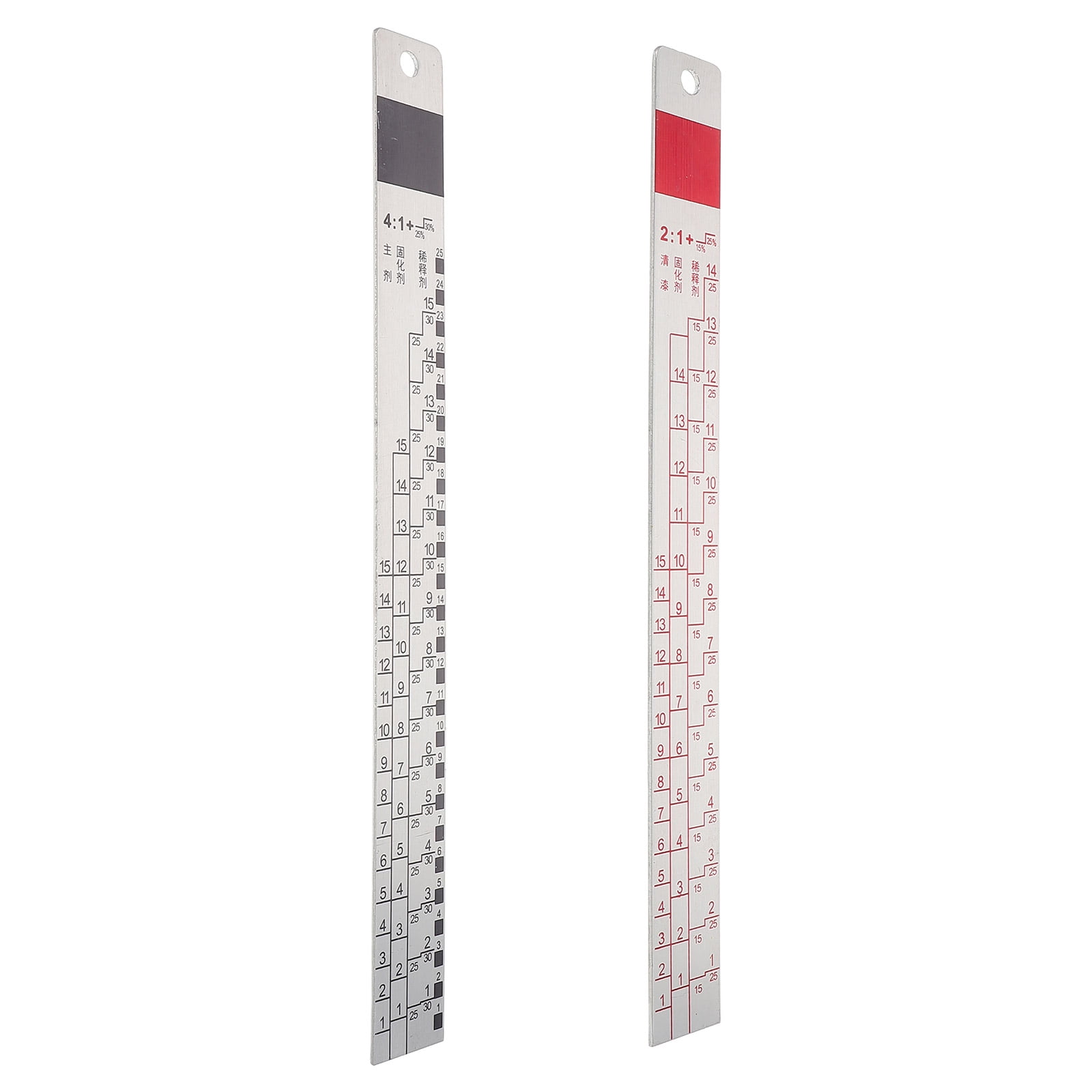 Worgeous Paint Mixing Stick Automotive Painting Ruler Measuring Scale ...