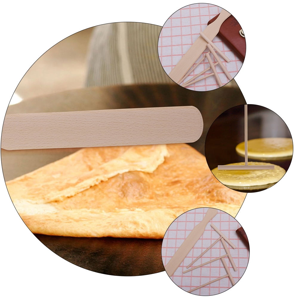 CIMAXIC Wood Wok Spatula Wood Beige 6Pcs - Walmart.com