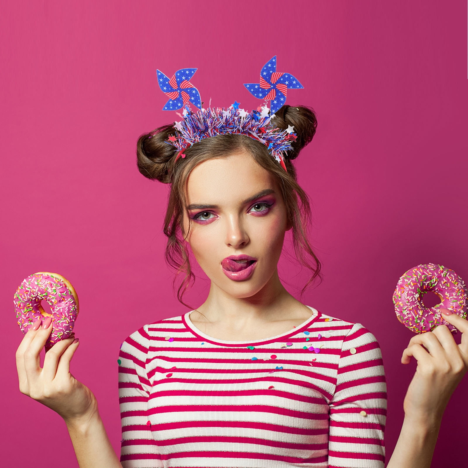 Worgeous Patriotic Pinwheel Headband Independence Day Headband ...