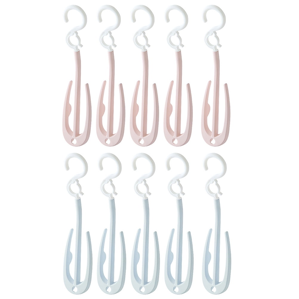 Worgeous Pink Shoe Drying Rack with Hooks for Home Use Made of Plastic ...