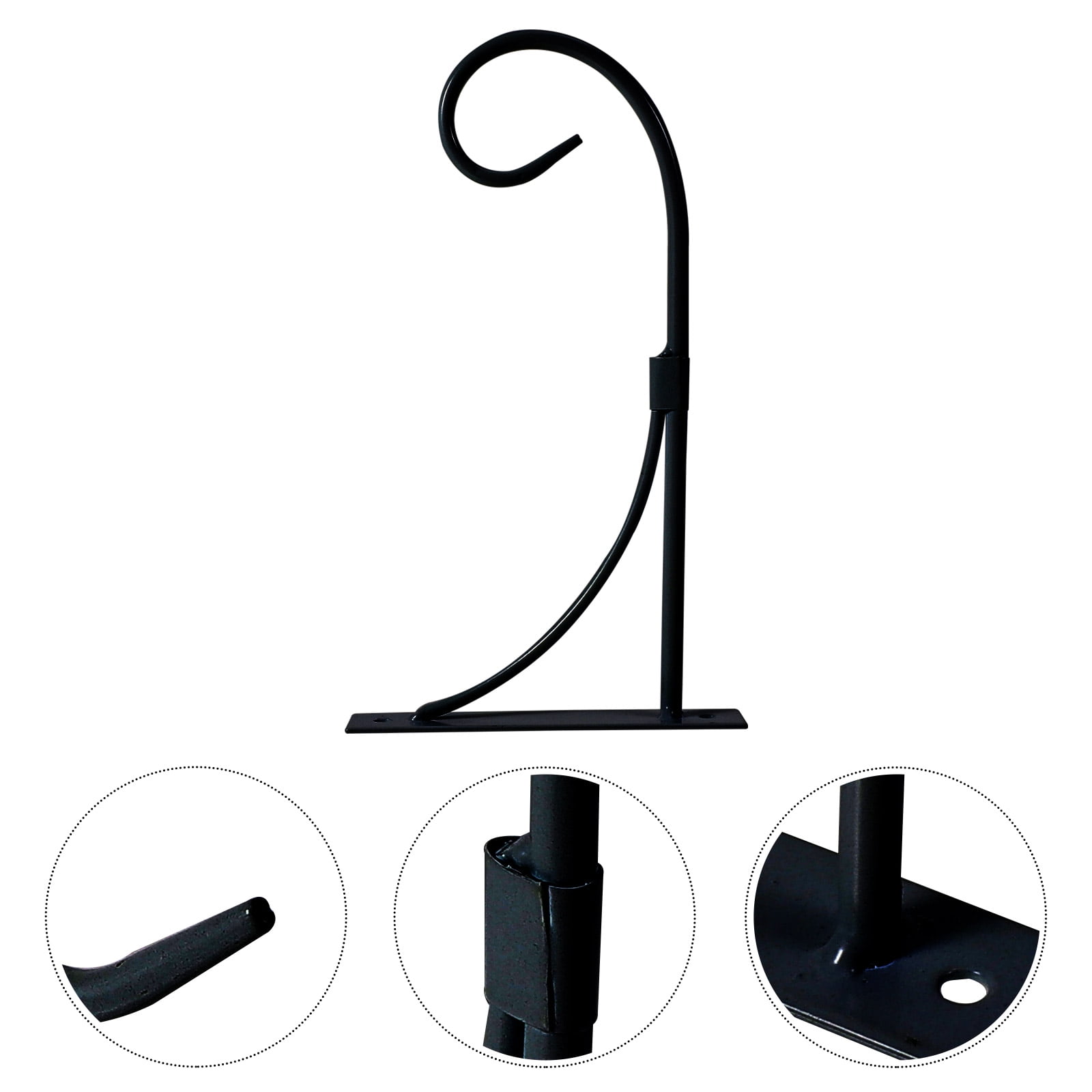 Worgeous Plant Hanging Bracket Pot Wall Plants Mount Pots Indoor Black ...