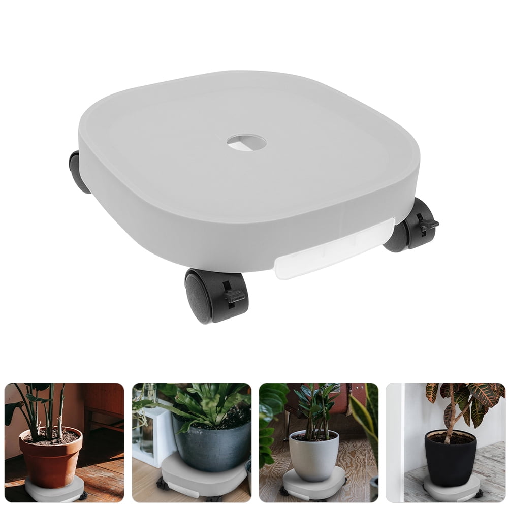 Worgeous Plant With Wheels 11.79 Inch Outdoor Indoor Rolling Plant ...