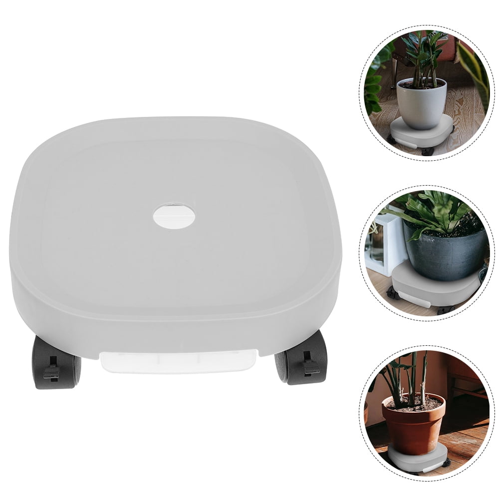 Worgeous Plant With Wheels 11.79 Inch Outdoor Indoor Rolling Plant ...