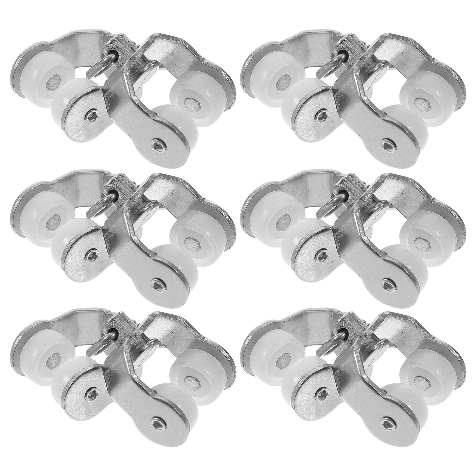 Worgeous Plastic Curtain Track Gliders 20Pcs Silver for Windows and ...