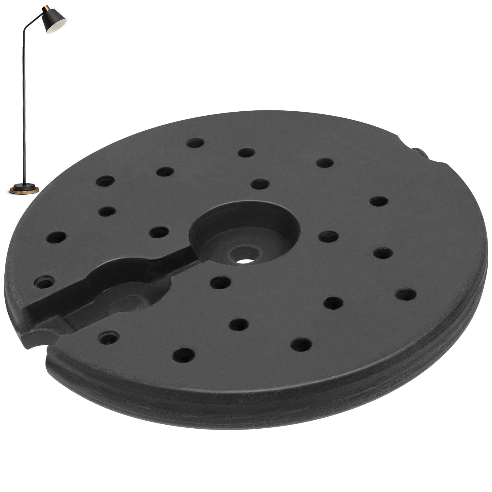 Worgeous Plastic Desk Lamp Base Weight Replacement Floor Lamp Weighted ...