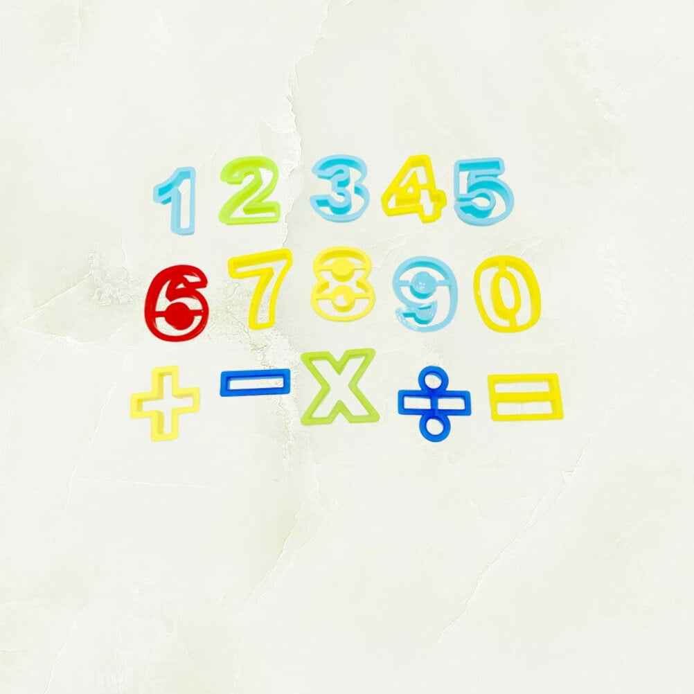 RENACLIPY Number and Math Symbol Dough Tools Set for Kids Creative Play ...