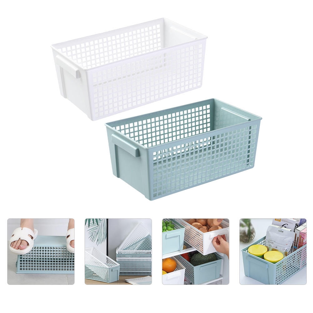 Worgeous Plastic Mesh Basket for Desktop Organizing Clothes Towels and ...