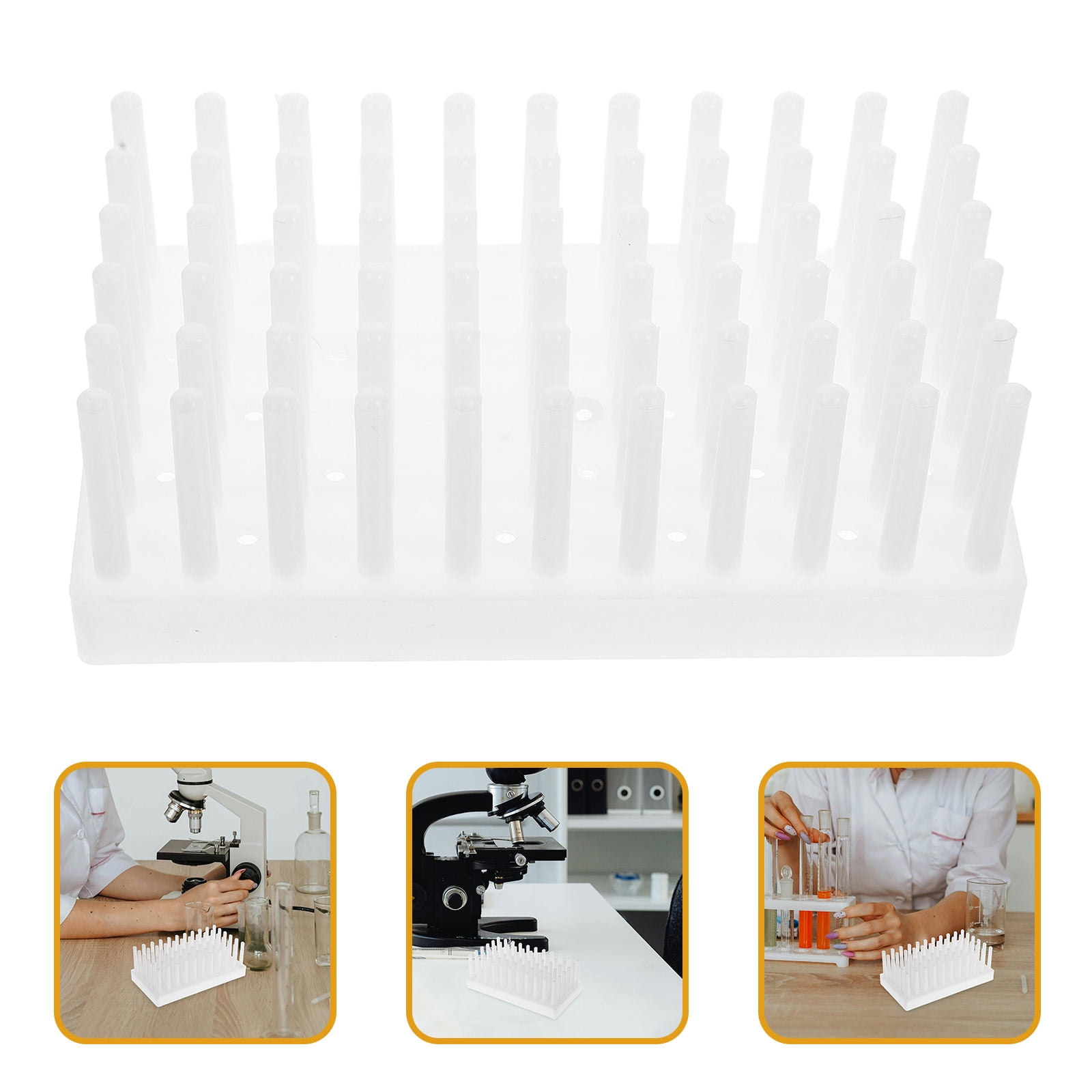 Worgeous Plastic Tube Rack Test Tube Stand for Laboratory Use Reusable ...
