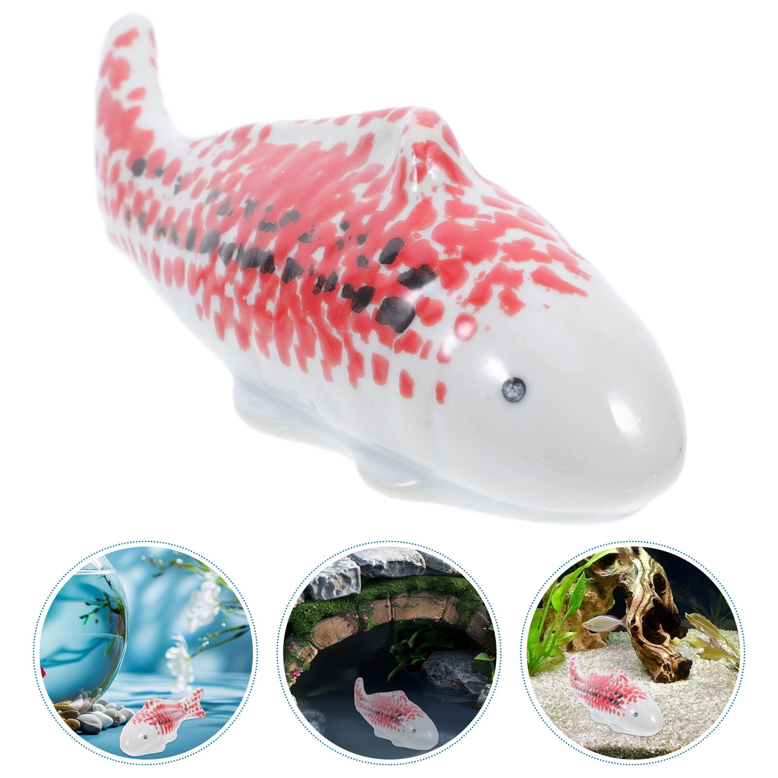 Worgeous Porcelain Realistic Floating Fish Ornaments Child Baby ...