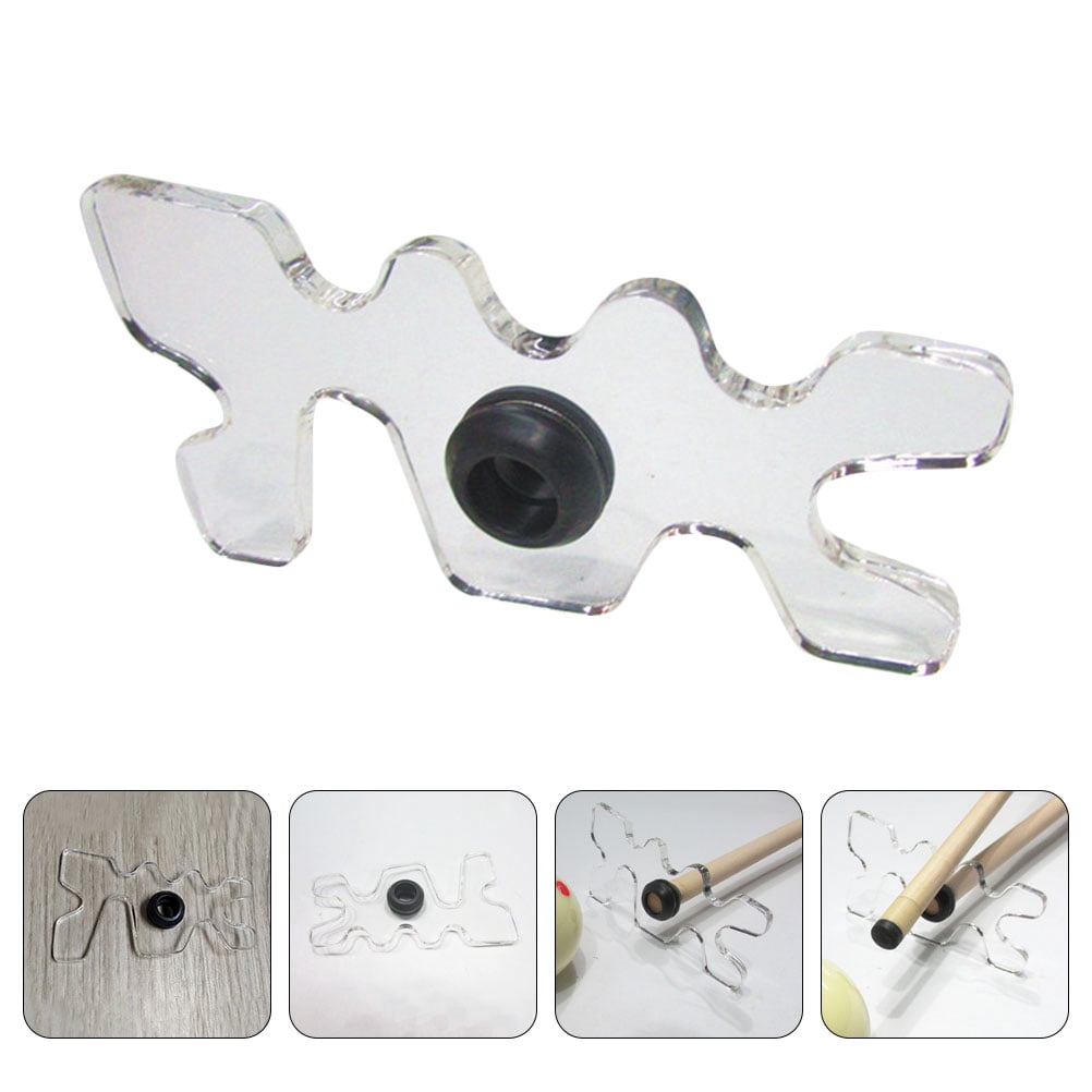 Worgeous Billiard Cue Rack Transparent Acrylic 1Pcs 4.53X2.56X0.20In ...