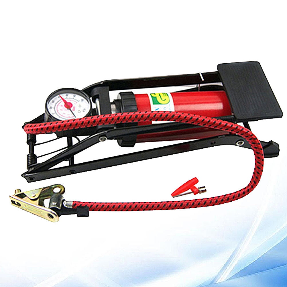 Worgeous Portable Car High-pressure Foot Pump Bike Tire Floor Inflator ...