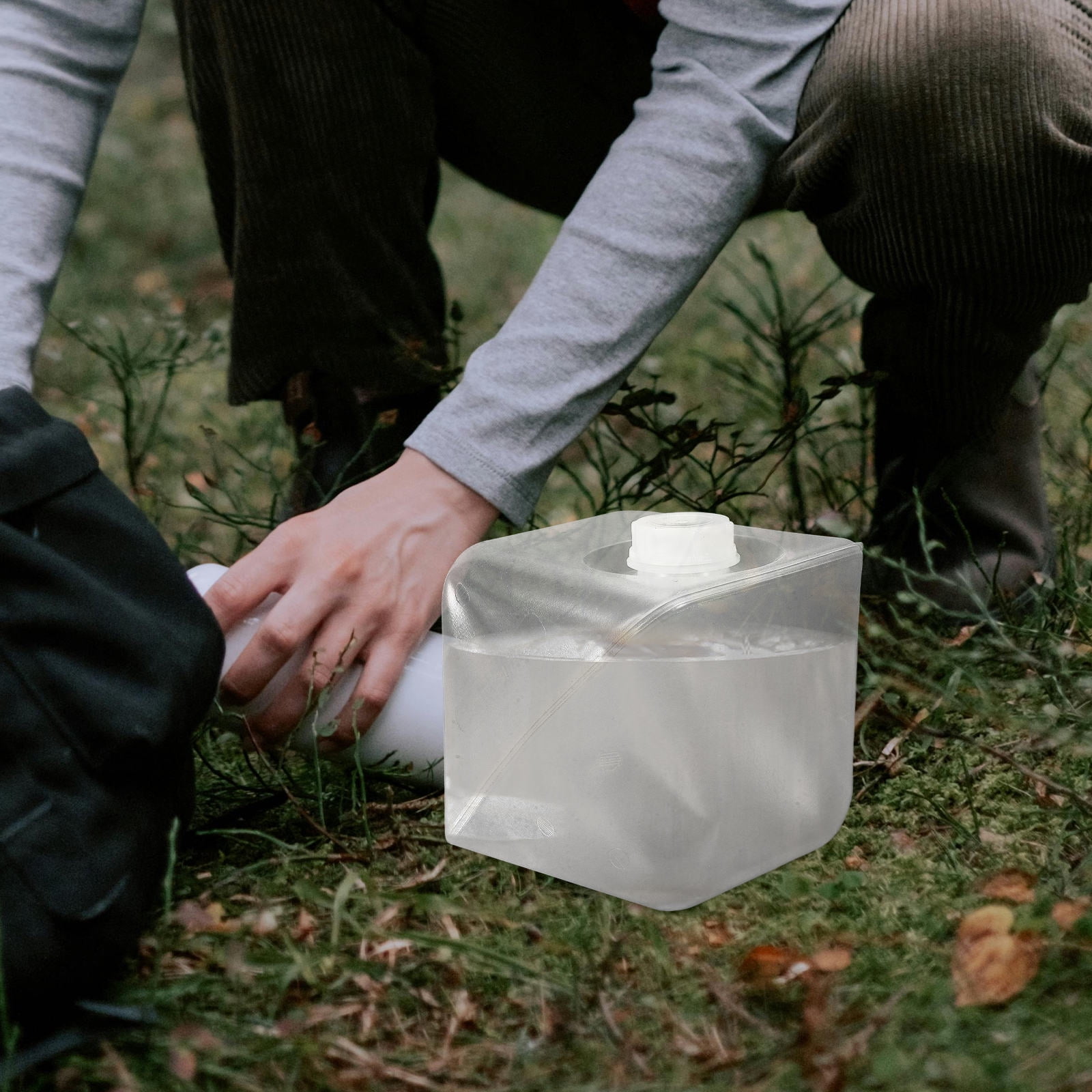 Worgeous Collapsible Water Container with Lid for Outdoor Use Large ...