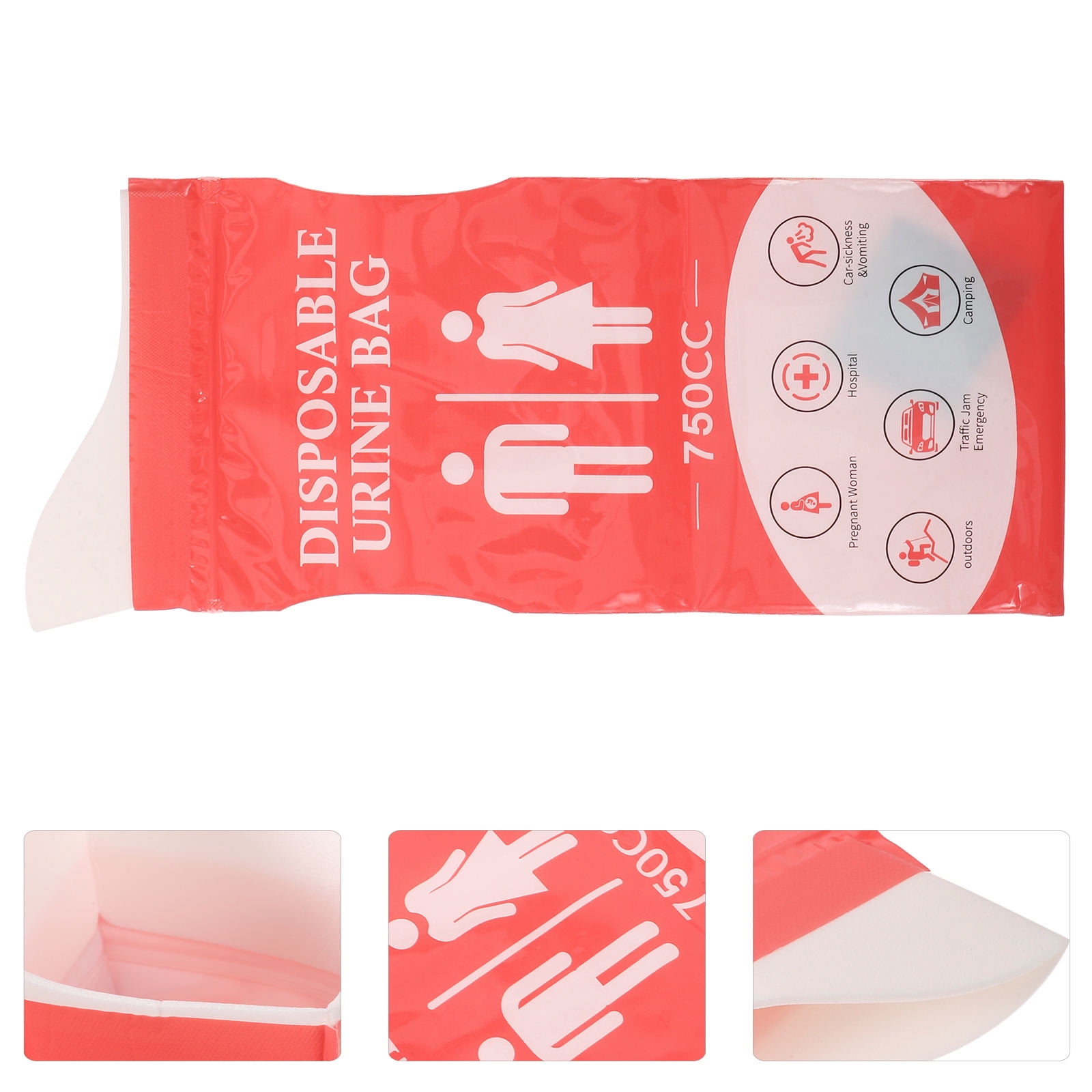 Worgeous Portable Disposable Urine Bags for Emergency Use Made of Safe ...