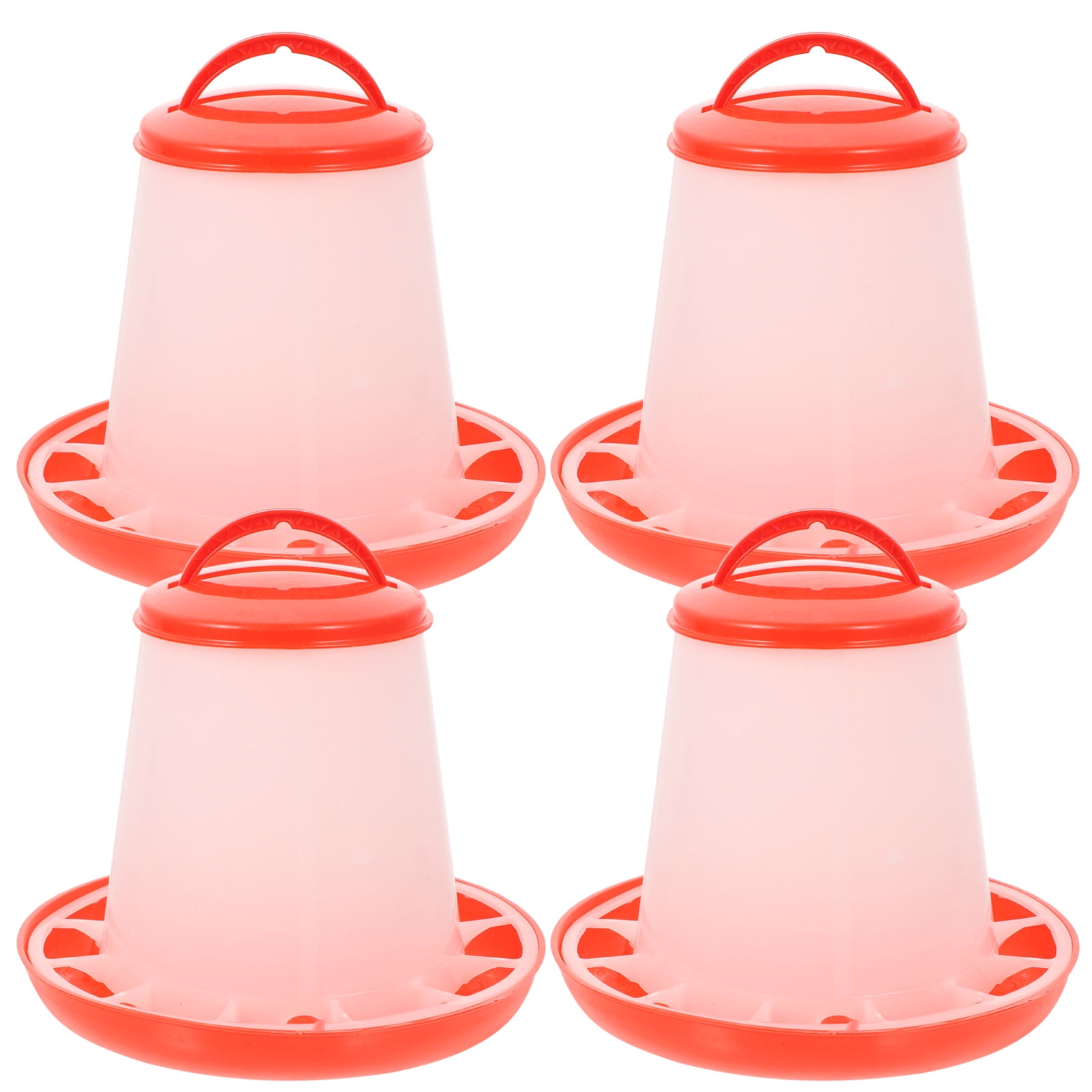 Worgeous Portable Transparent Plastic Chicken Feeder with Stable Design ...