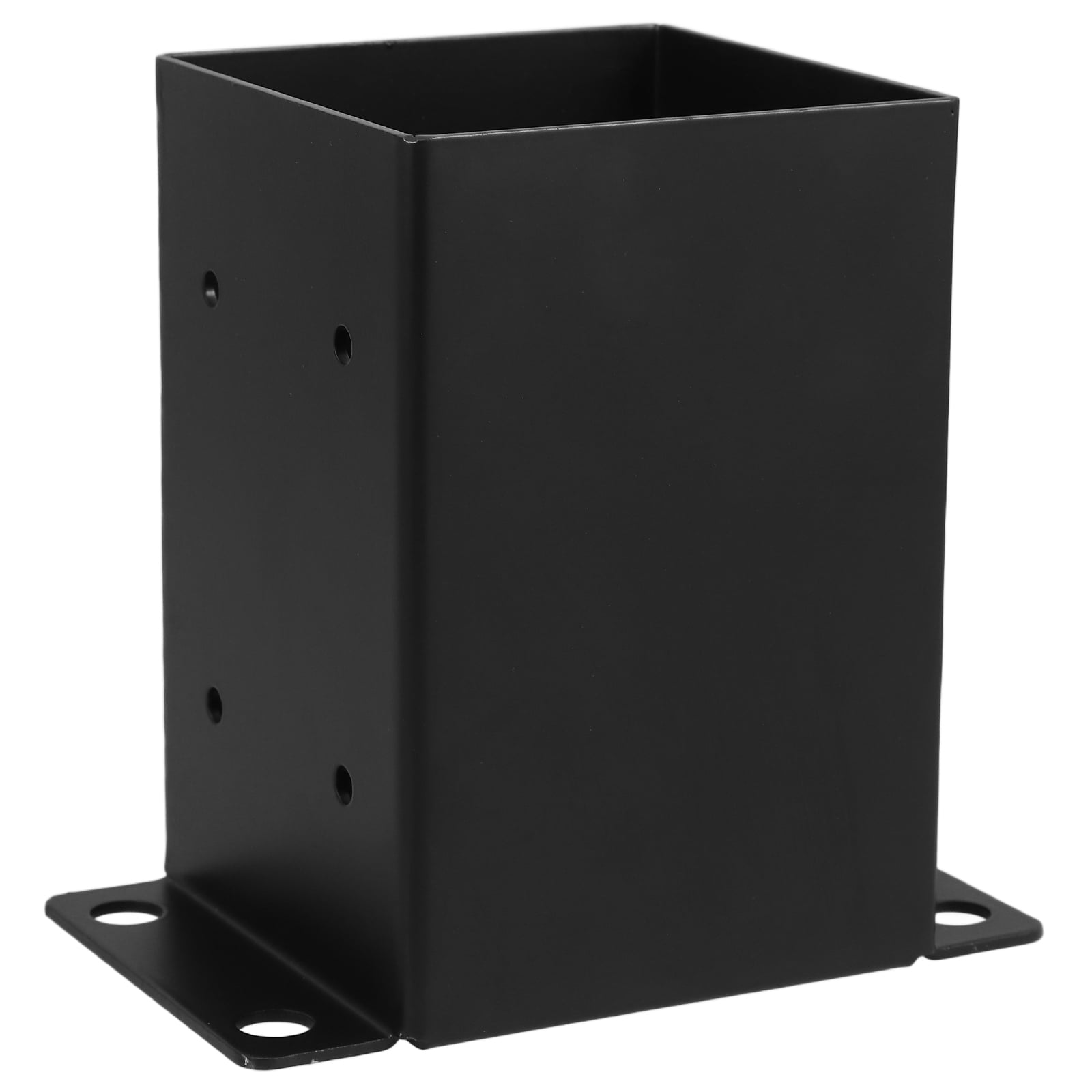 WORGEOUS Post Base Plate Wood Pavilion Black Metal Bracket For Deck ...