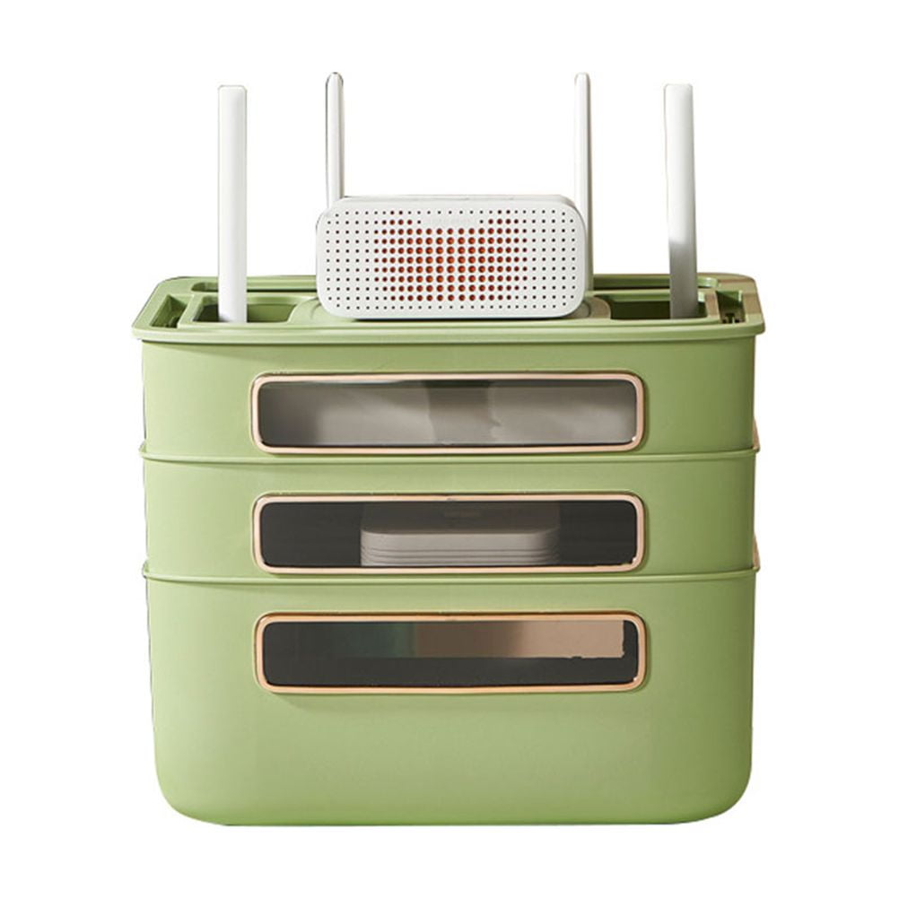 Worgeous Practical Desktop Router Storage Box Router Rack Set-top Box ...
